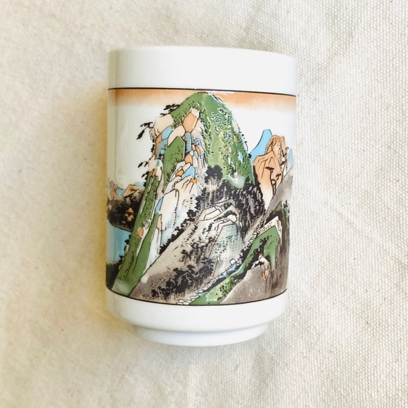 Made in Japan | Kitchen | Vintage Japanese Tea Cup Mountain Green Water ...